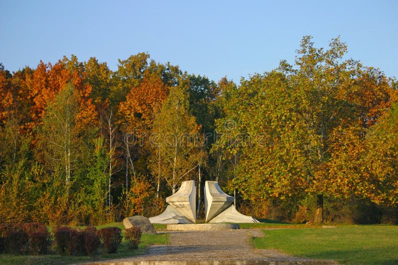 Sumarice memorial park stock photo. Image of history - 16627326