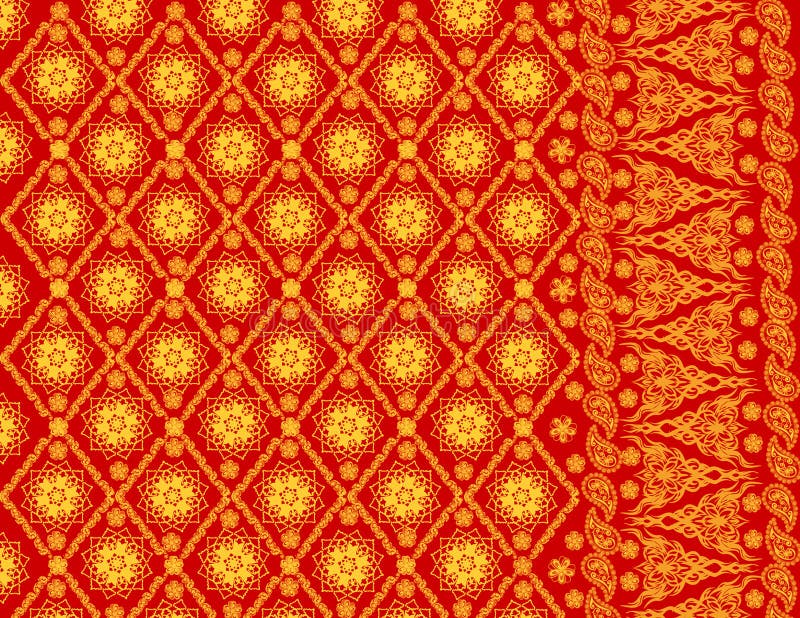 Traditioneller Batik Ulos Vom Nahtlosen Bunten Musterhintergrund Nord ...