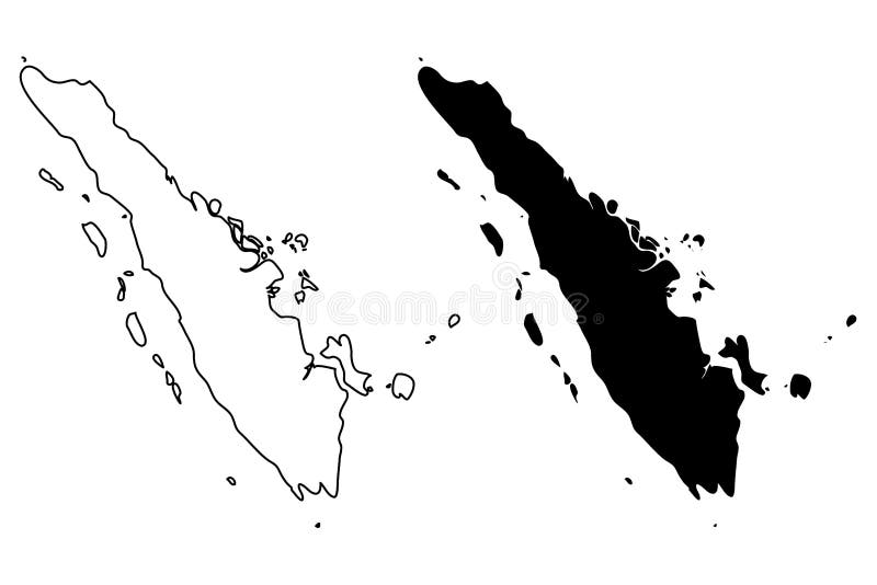 Sumatra map vector stock vector. Illustration of indonesia - 94808511