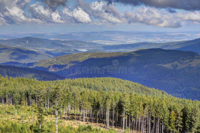 Sumava Landscape stock photo. Image of tree, blue, landscape - 60845950