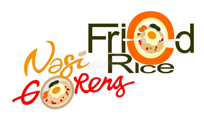 Fried Rice Logo Idea for Your Shop Stock Vector - Illustration of ...