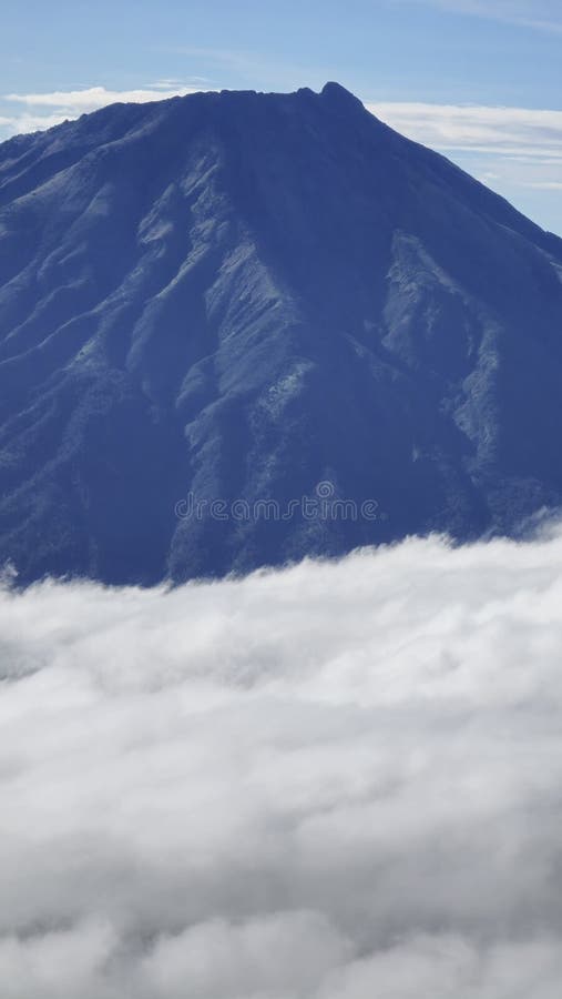Sumbing Mountain Central Java Stock Image - Image of azure, arctic ...