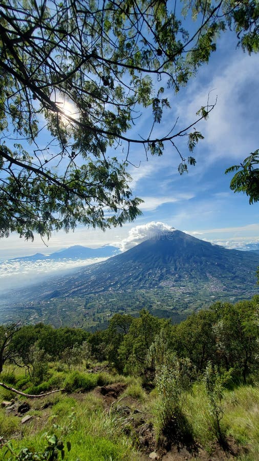 Sumbing Mountain, at Magelang Stock Image - Image of magelang, alami ...