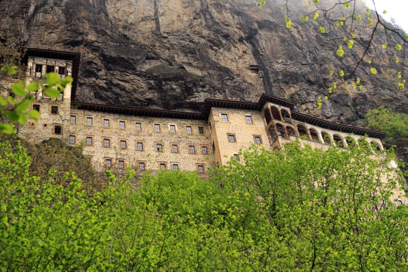 Sumela Monastery stock image. Image of christianity, architectural ...