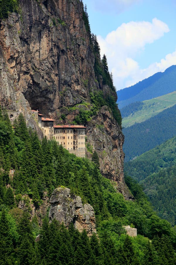 Sumela Monastery in Mountains Near Macka in Turkey, Asia Stock Image ...