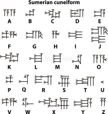 Sumerian Symbols Stock Illustrations – 200 Sumerian Symbols Stock ...