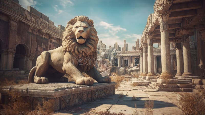 Sumerian Lion Stock Illustrations – 85 Sumerian Lion Stock ...