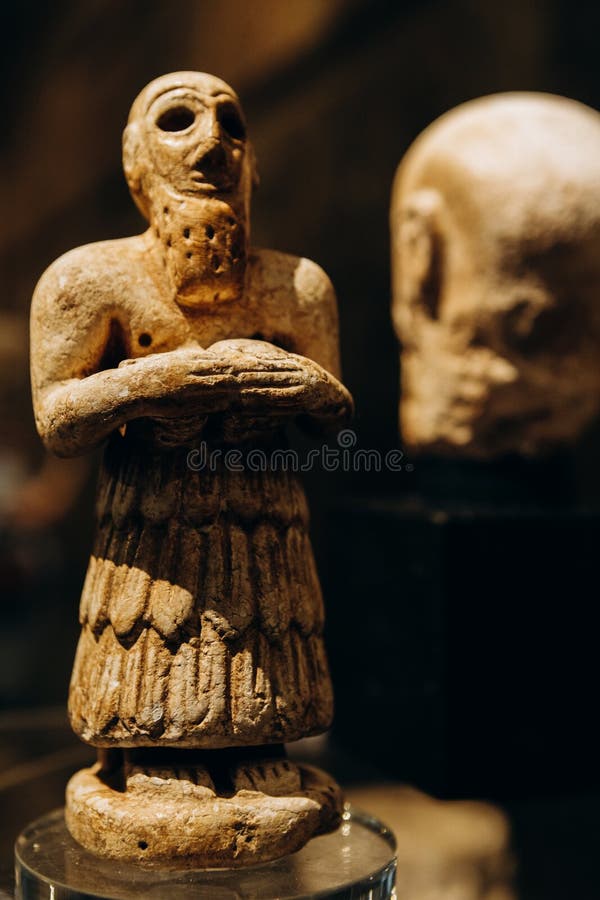 Sumerian Statuette, an Exhibit in the Pushkin Museum Editorial Stock ...