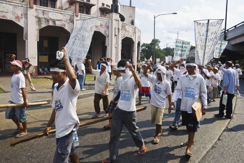 Sumilao Farmers editorial stock image. Image of immoral - 4626524