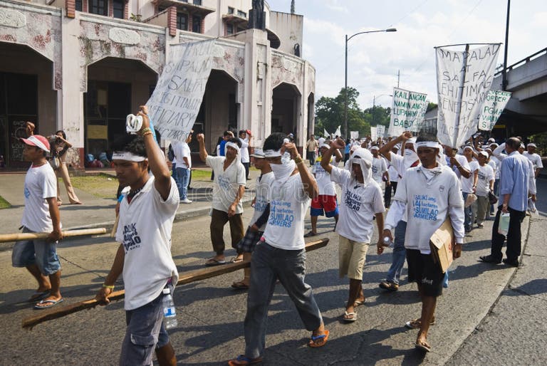 Sumilao Farmers editorial stock image. Image of immoral - 4626524