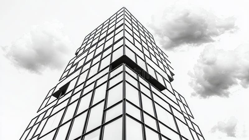 Summary of the Architectural Geometry in a Glass Window. Stock Image ...