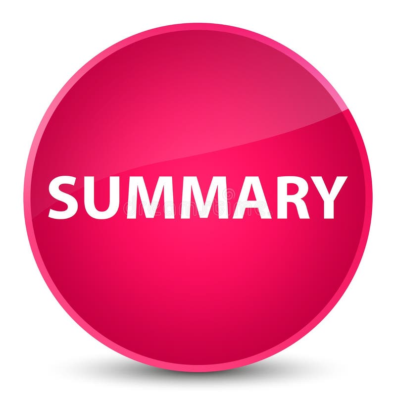 Summary Elegant Pink Round Button Stock Illustration - Illustration of ...