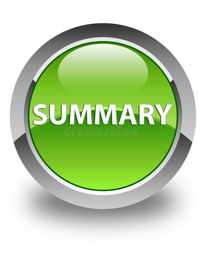 Summary Glossy Green Round Button Stock Illustration - Illustration of ...