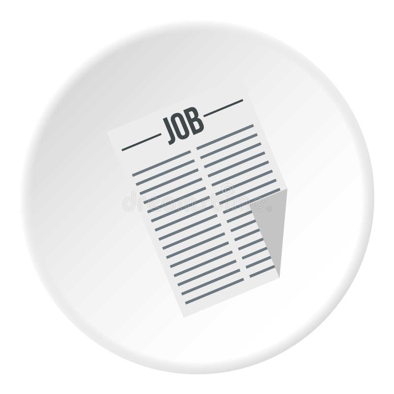 Summary icon, flat style stock illustration. Illustration of design ...