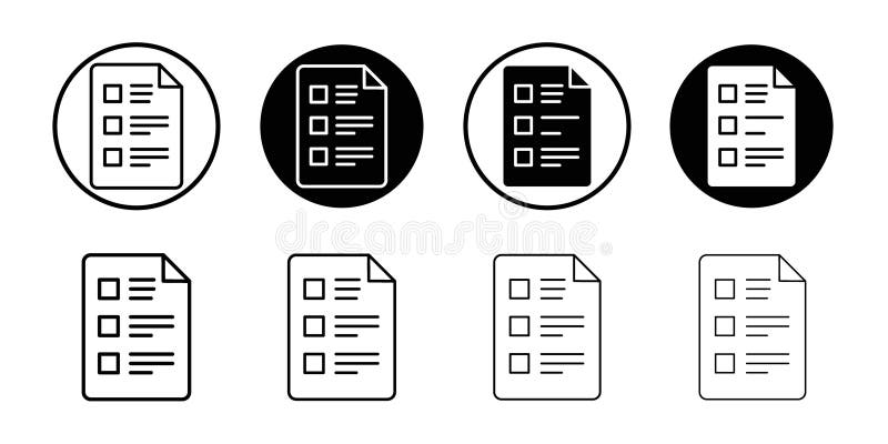 Summary Icon Logo Set Vector Stock Illustration - Illustration of ...