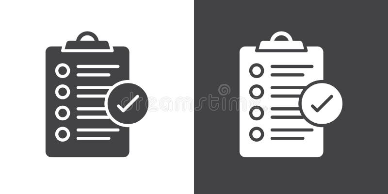 Summary Icon Thin Line Illustration Set Stock Vector - Illustration of ...