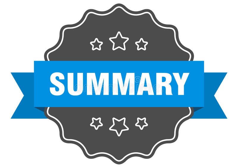 Summary Sticker Stock Illustrations – 497 Summary Sticker Stock ...