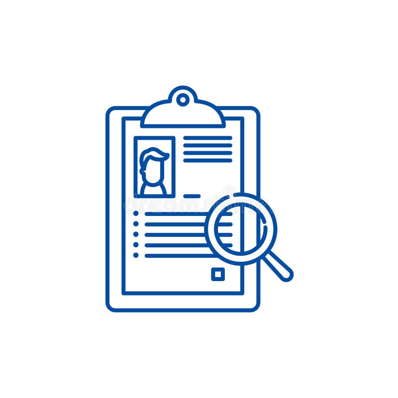 Summary Line Icon Concept. Summary Flat Vector Symbol, Sign, Outline ...