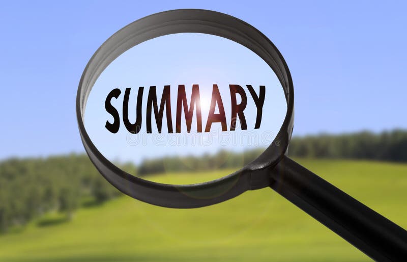 Summary stock photo. Image of loupe, search, scrutiny - 80655646