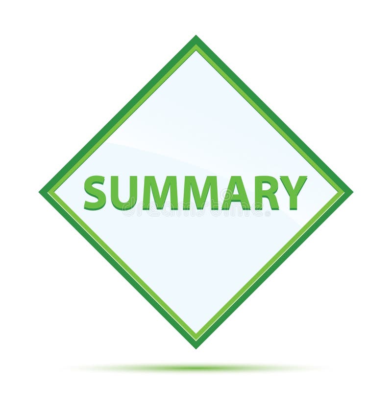 Summary Modern Abstract Green Diamond Button Stock Illustration ...