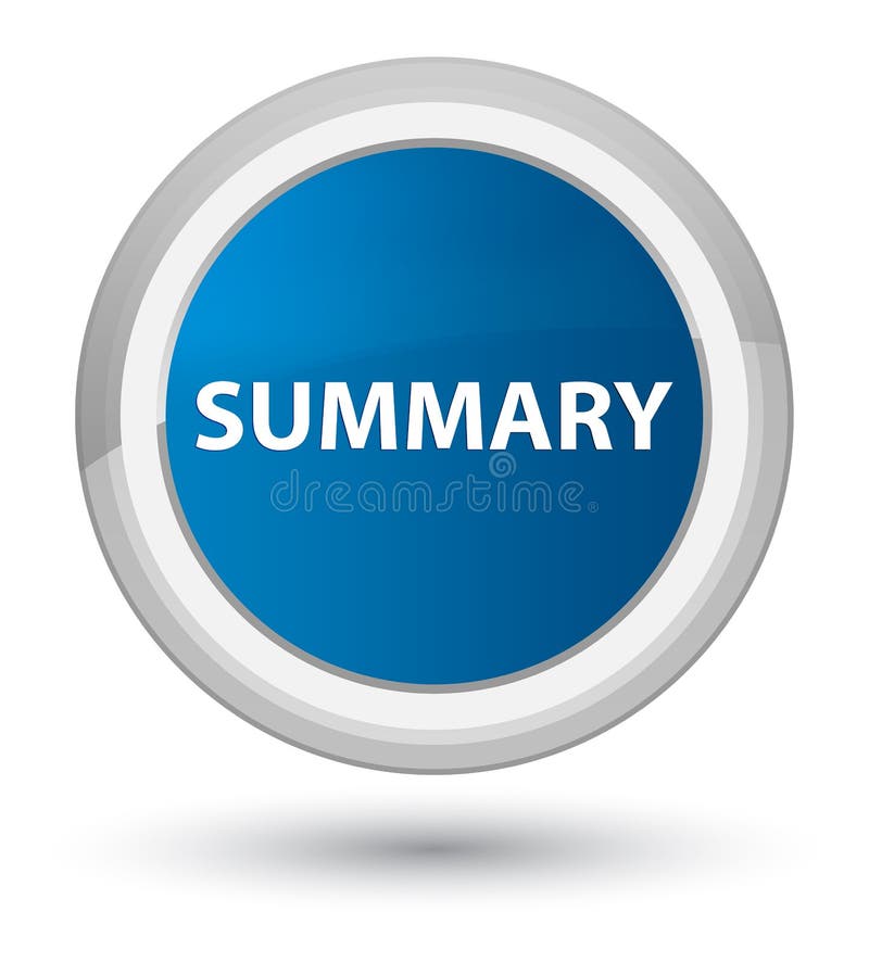 Summary Prime Blue Round Button Stock Illustration - Illustration of ...