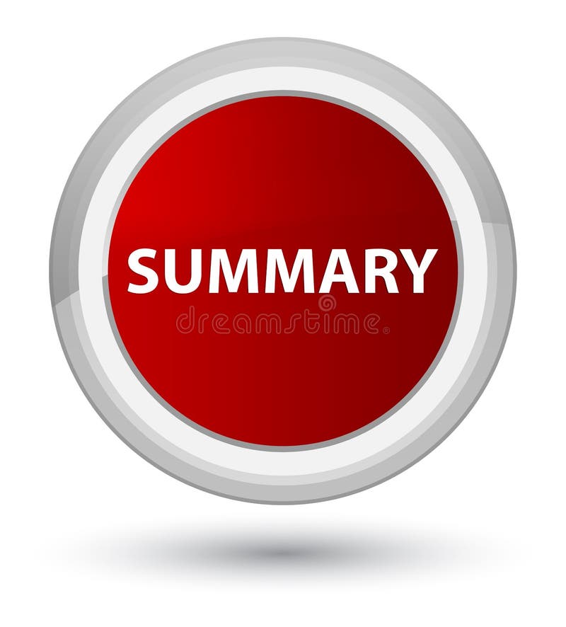 Summary Prime Red Round Button Stock Illustration - Illustration of ...