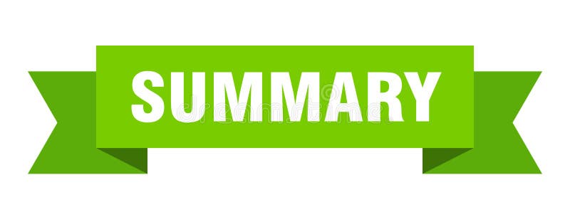 Summary ribbon. stock vector. Illustration of label - 153667145