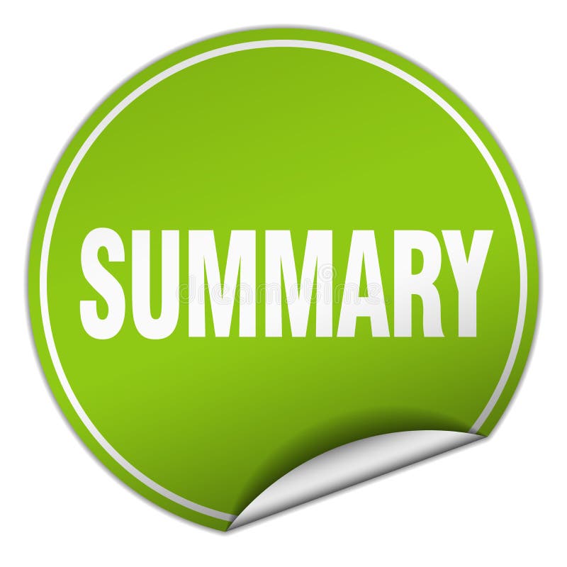 Summary Sticker Stock Illustrations – 497 Summary Sticker Stock ...