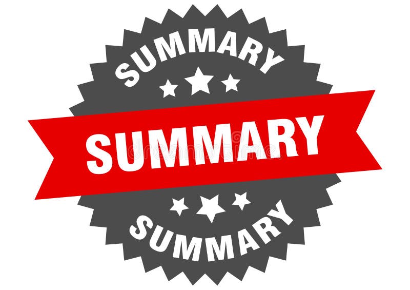 Summary Sticker Stock Illustrations – 497 Summary Sticker Stock ...