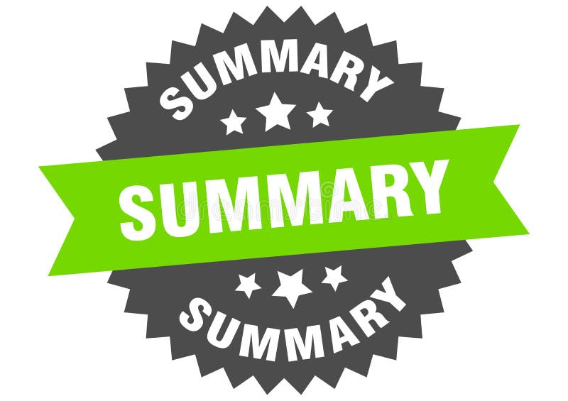 Summary Sticker Stock Illustrations – 497 Summary Sticker Stock ...