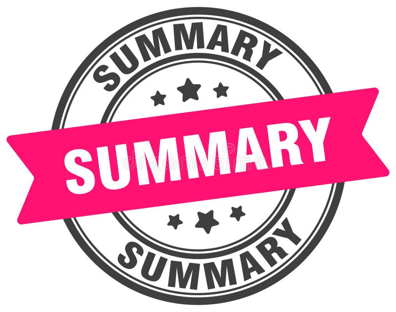 Summary Stamp. Summary Square Grunge Sign Stock Vector - Illustration ...