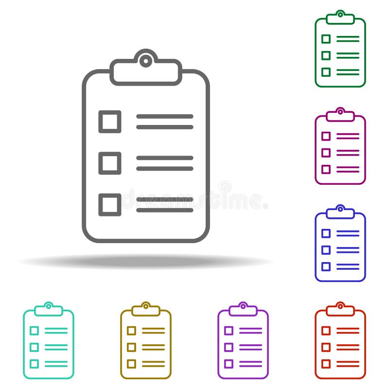 Summary Statement Sticker Icon. Simple Thin Line, Outline Vector of Cv ...