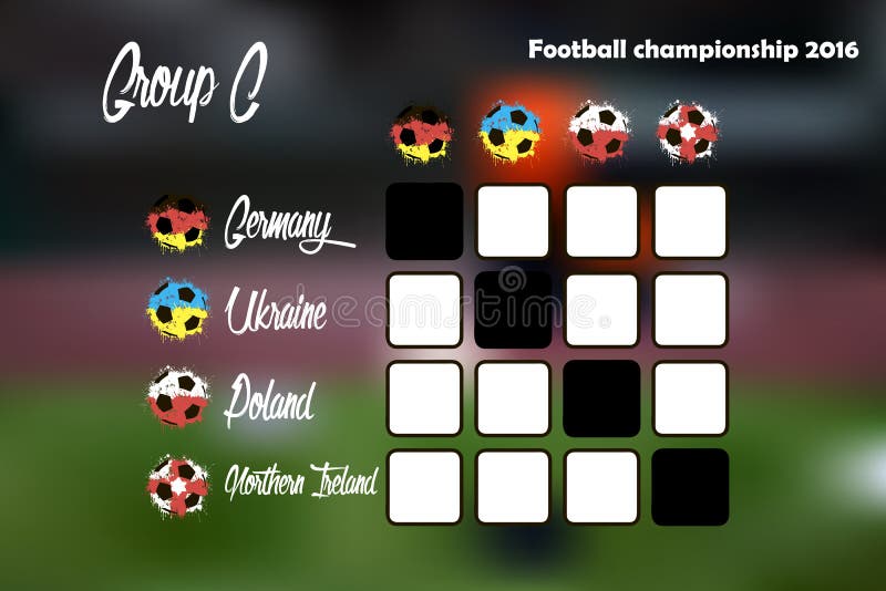 Summary table of Group C stock vector. Illustration of design - 72964747