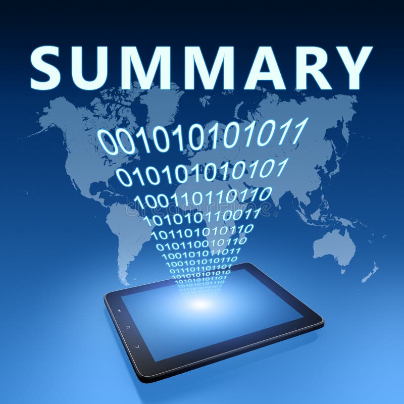 Summary stock illustration. Illustration of conclusion - 169212290