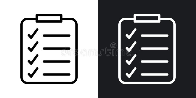 Summary Thin Line Vector Icon Set Stock Vector - Illustration of ...
