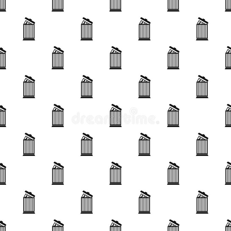 Summary in Trash Pattern, Simple Style Stock Vector - Illustration of ...