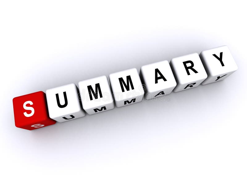 SUMMARY Word on Green Background Composed from Colorful Abc Alphabet ...