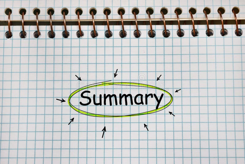 SUMMARY Word on Green Background Composed from Colorful Abc Alphabet ...