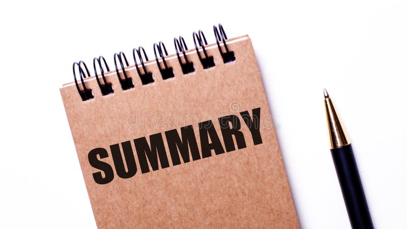 Summary Written Over Wooden Background Stock Photo - Image of idea ...