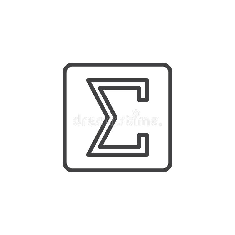 Summation Symbol stock vector. Illustration of design - 99658046 Summation Symbol stock vector. Illustration of design - 99658046