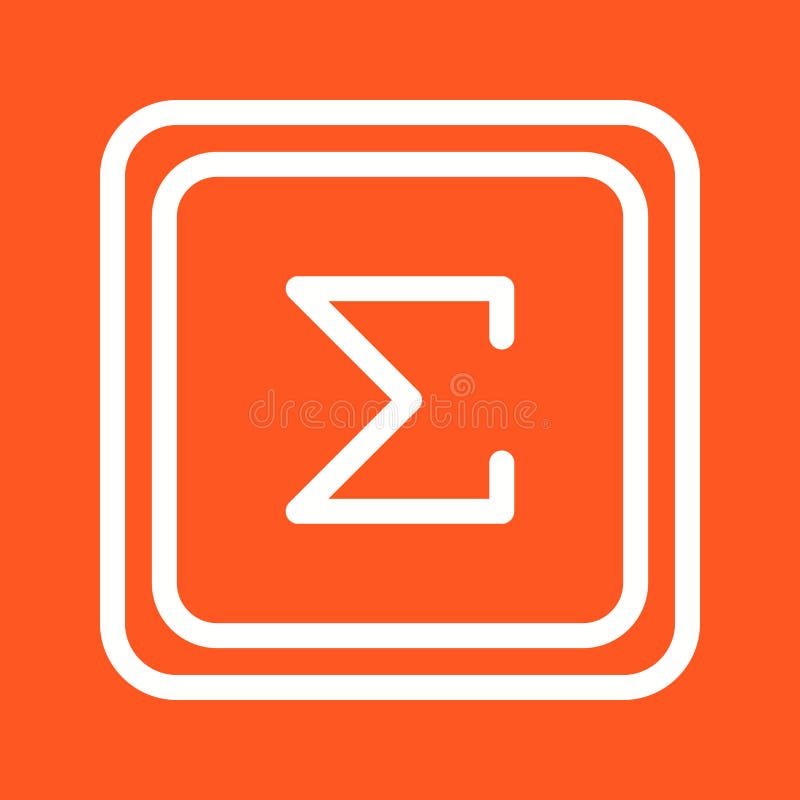 Summation Symbol stock vector. Illustration of solution - 97722206