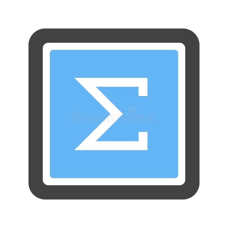 Summation Symbol stock vector. Illustration of design - 99658046