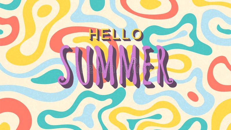 Summer Abstract Background. Fluid Shapes Pattern Stock Vector ...