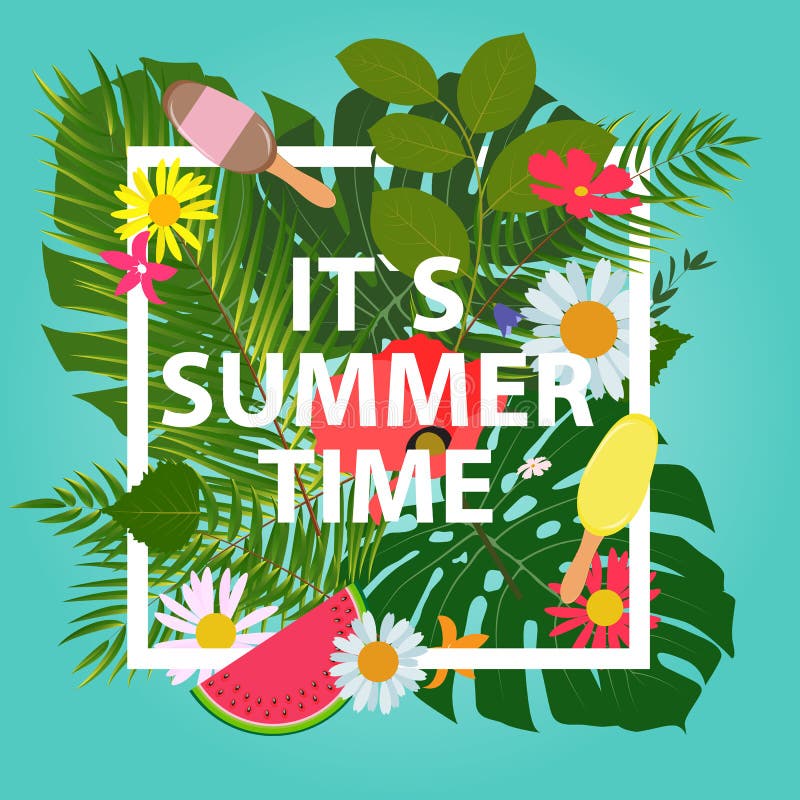 Summer Abstract Background Vector Illustration Stock Vector ...