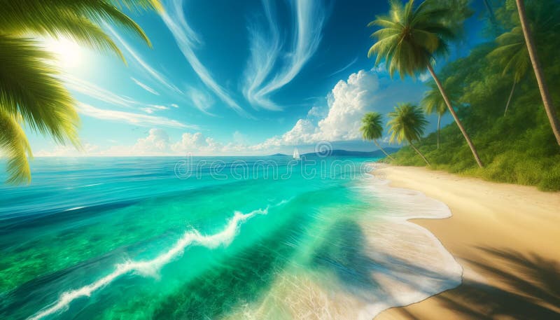 Summer All Year Round Background Stock Illustration - Illustration of ...