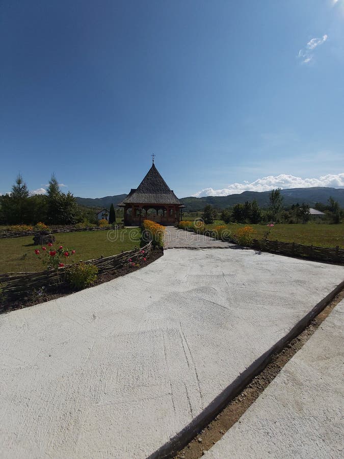 The Summer Altar from the Sapanta Peri Monastery 2 Stock Image - Image ...