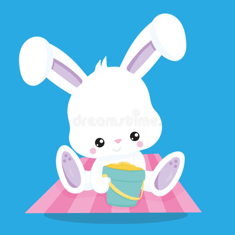 Summer animals rabbit 04 stock vector. Illustration of graphic - 197989129