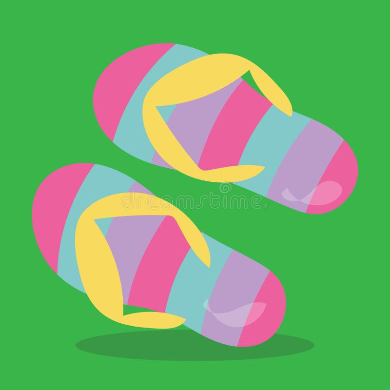 Summer animals slippers 07 stock vector. Illustration of summer - 197989131