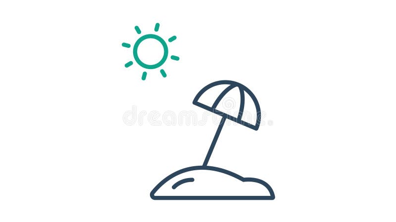 Summer Animated Icon. Animated Icon Related To Holiday Stock Footage ...