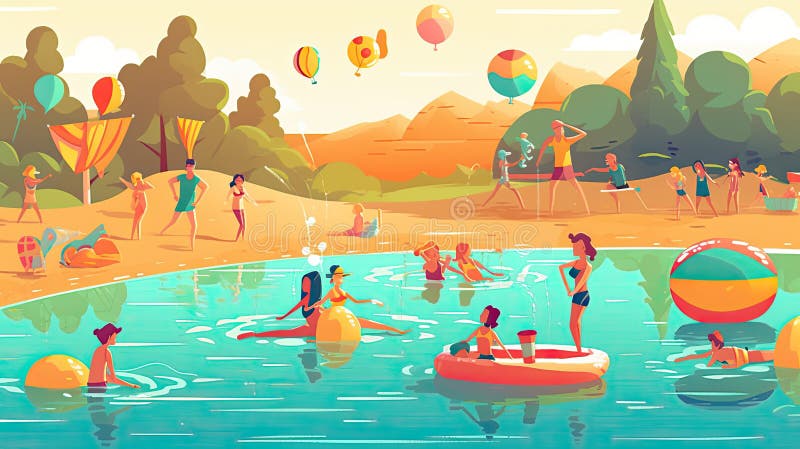 Summer is Approaching this Year As Well, Illustration Generative AI ...